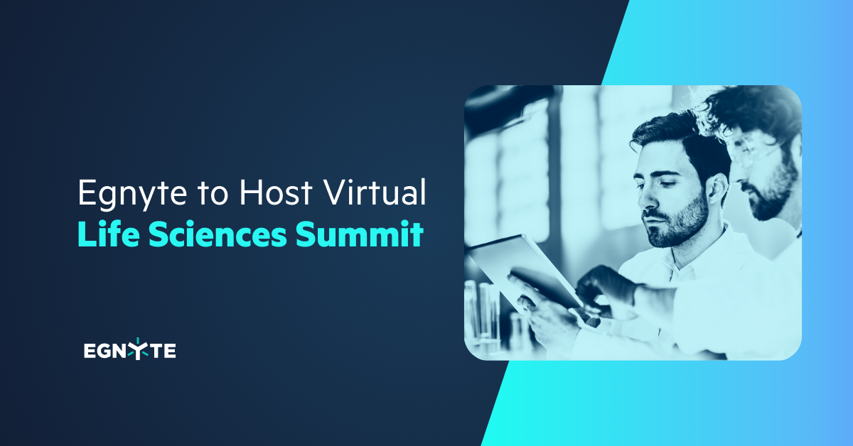 Egnyte to Host Annual Life Sciences Summit for Professionals in Biotech and Clinical Trials